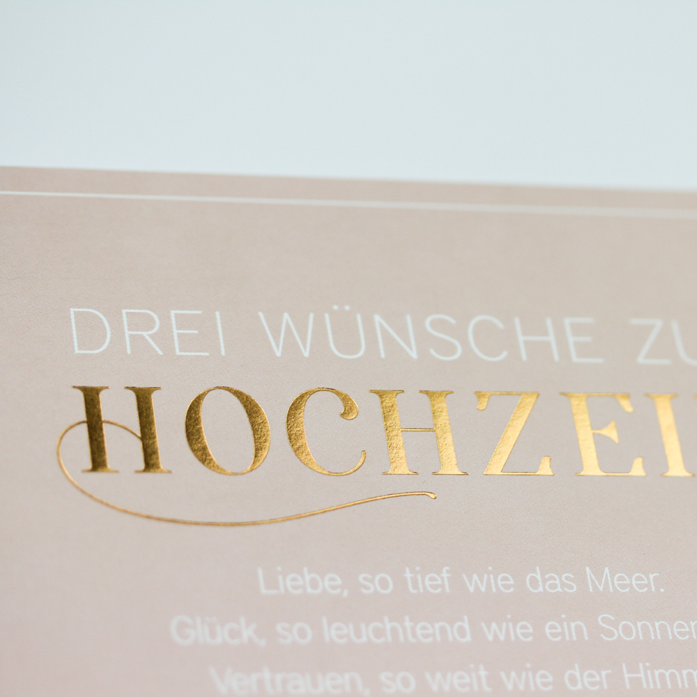 Drei Wünsche zur Hochzeit... ️ Grafik Werkstatt