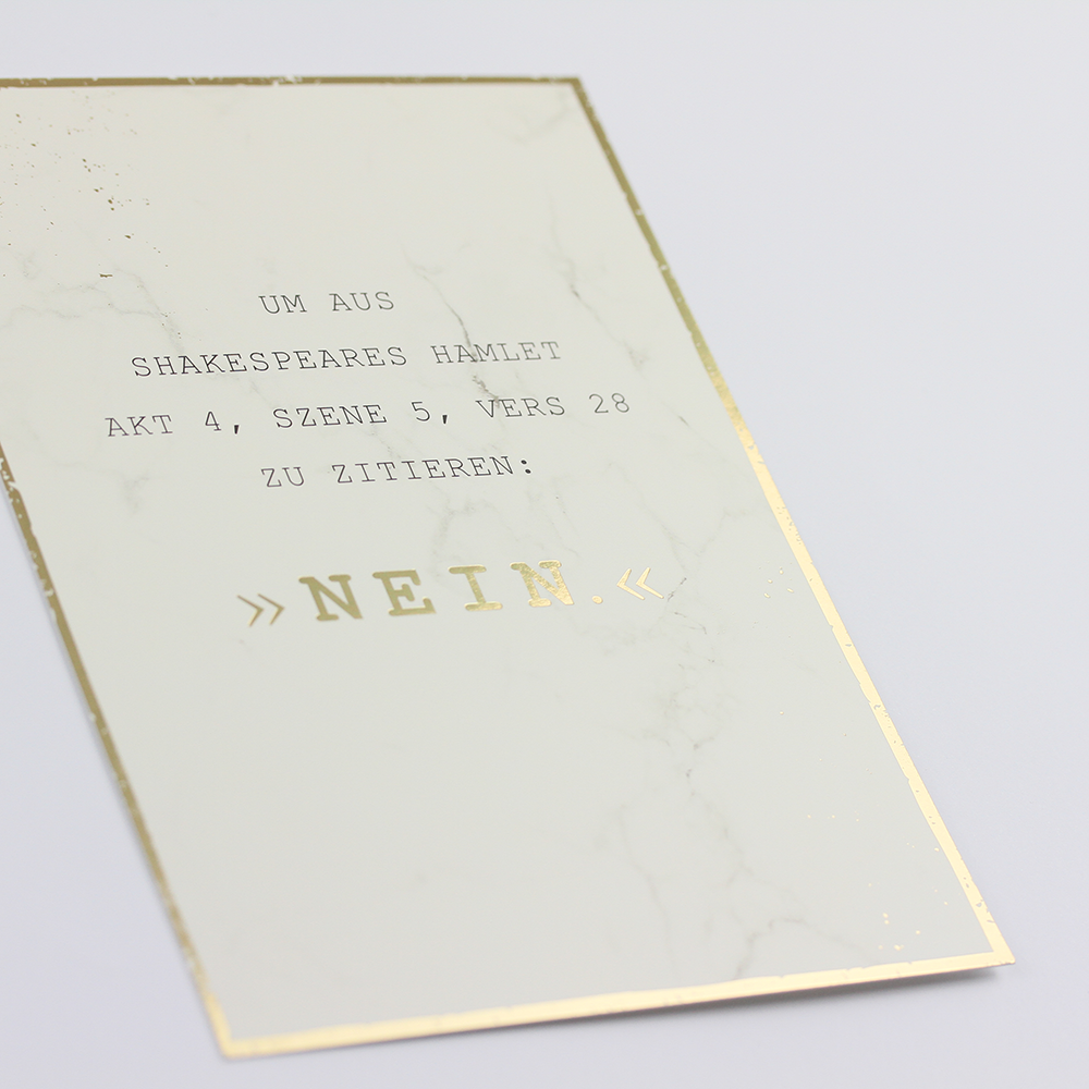 Nein. ️ Grafik Werkstatt